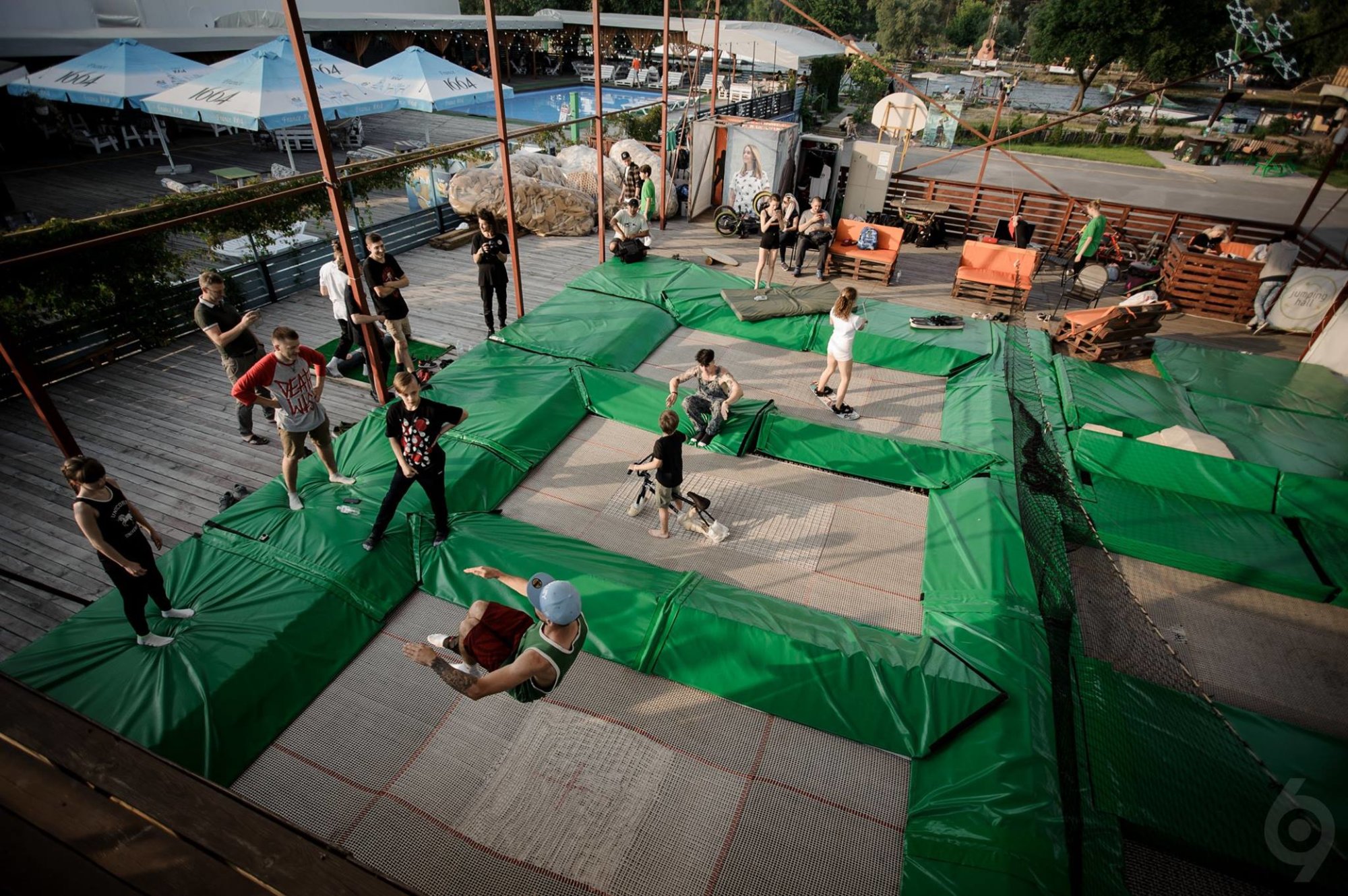 Sports yard «Jumping Hall | Network of trampoline halls in Kiev ...